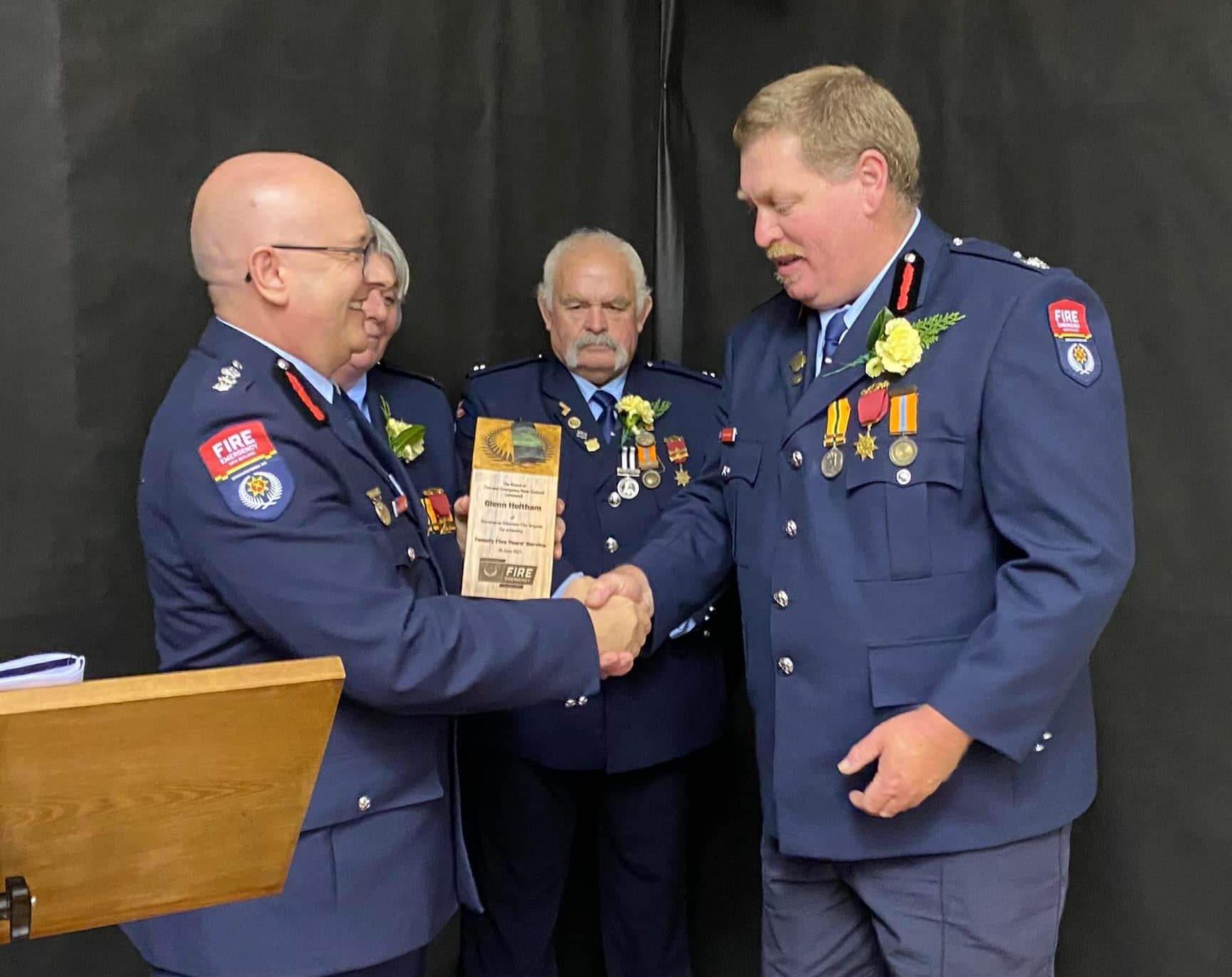 Firefighters awarded fire service milestones – The Valley Profile