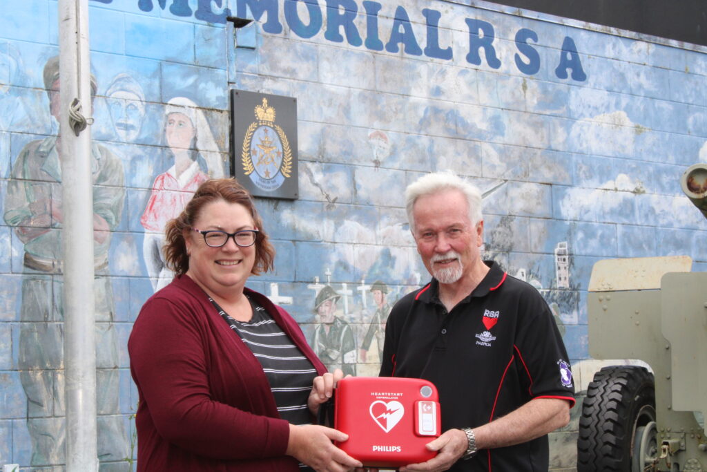 St John donates AED to RSA – The Valley Profile